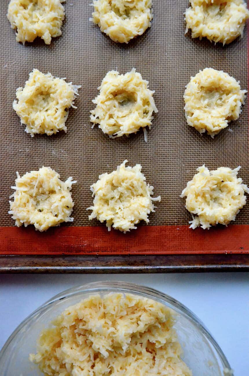 Coconut Macaroons with Pineapple Jam - Just a Taste