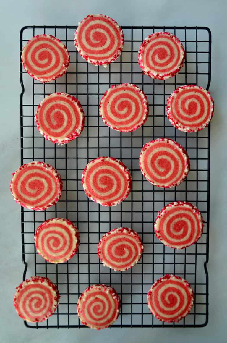 Pink Pinwheel Sugar Cookies - Just a Taste