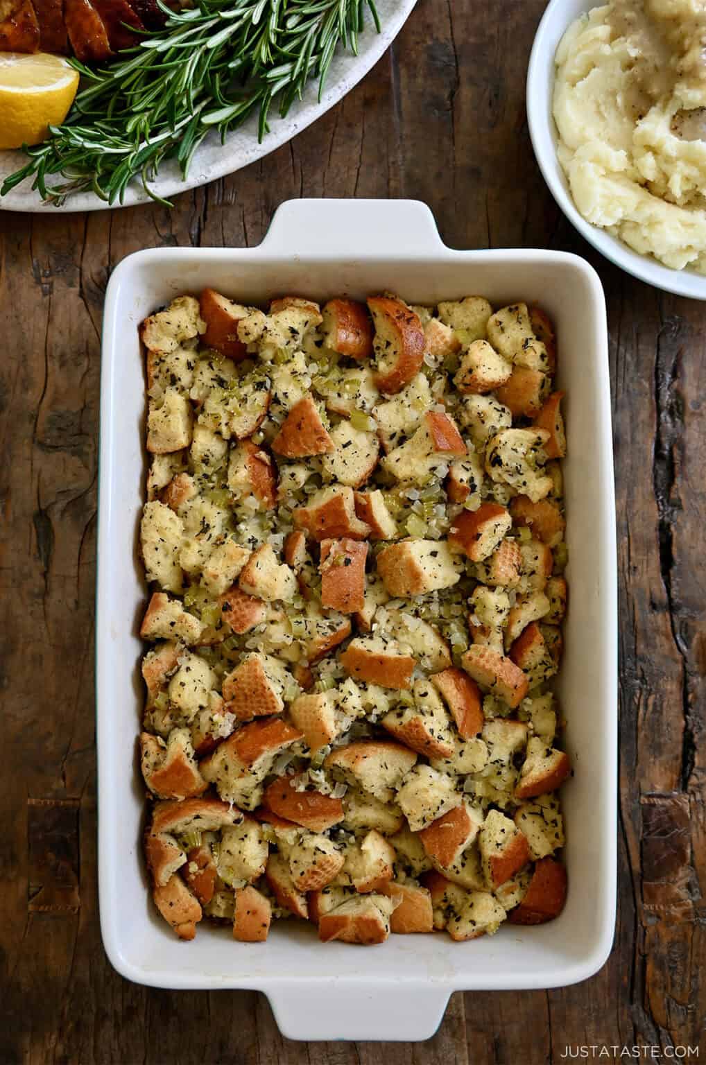 Easy Homemade Stuffing - Just a Taste
