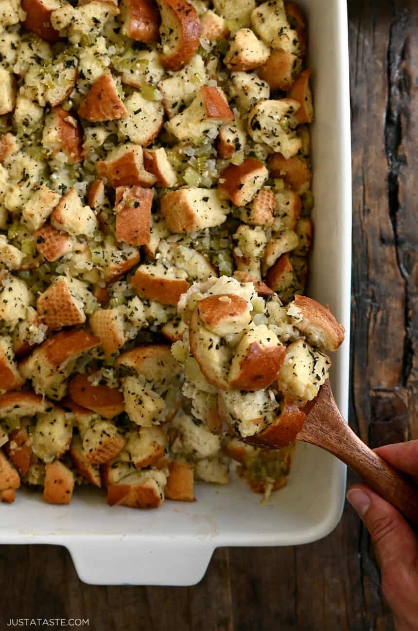Easy Homemade Stuffing - Just a Taste