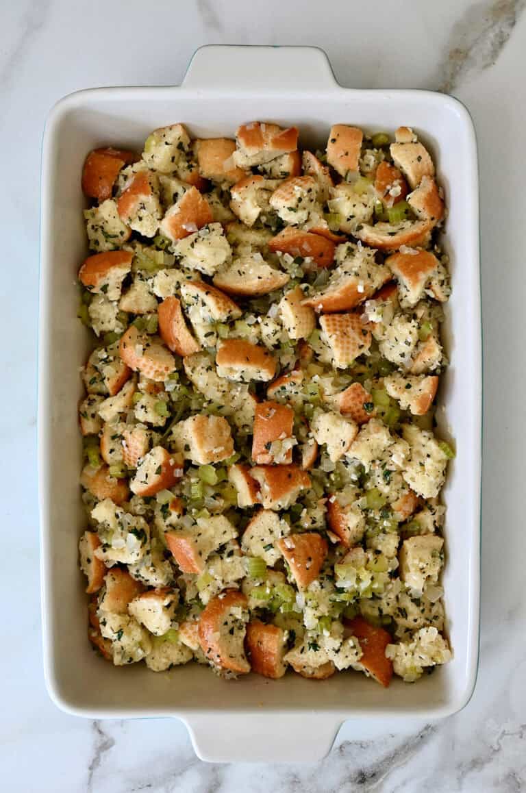 Easy Homemade Stuffing - Just a Taste
