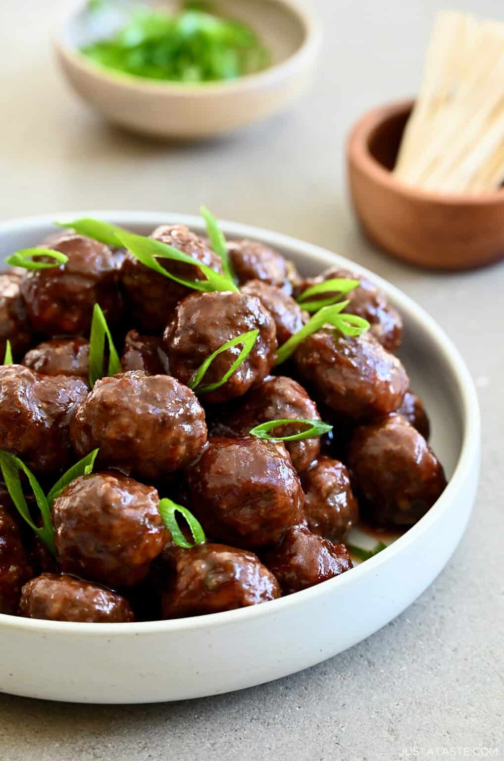 Grape Jelly Meatballs - Just a Taste