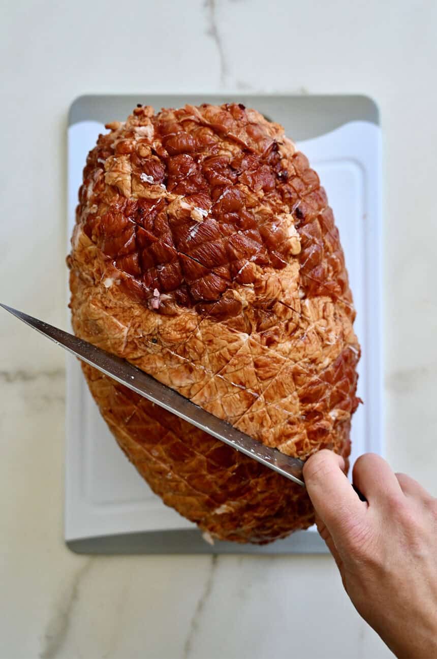 Baked Ham with Brown Sugar Glaze - Just a Taste