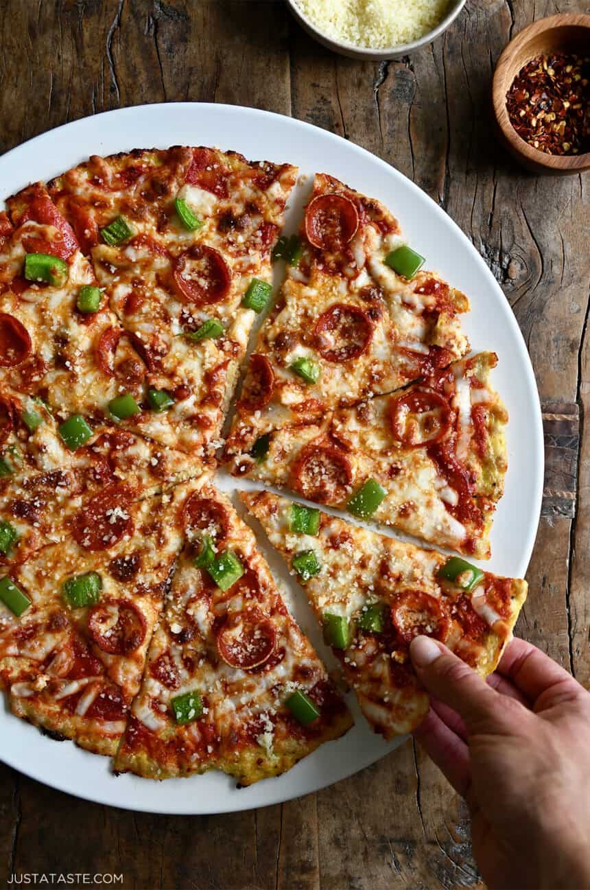 Chicken Crust Pizza (High Protein & Low Carb)