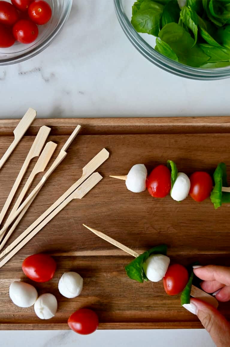 Caprese Skewers - Just a Taste